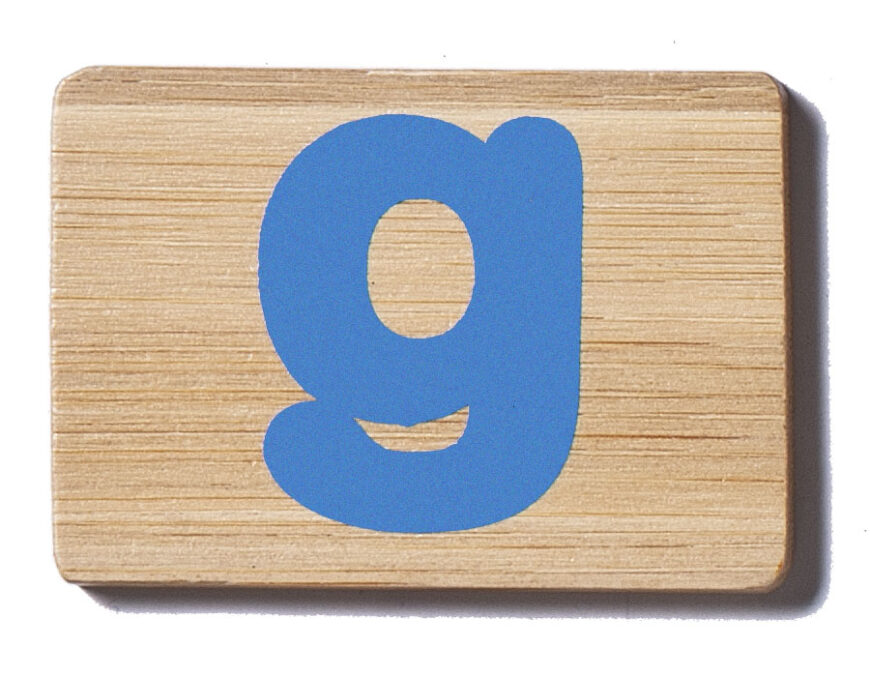 Personalised Bamboo Train Letter G